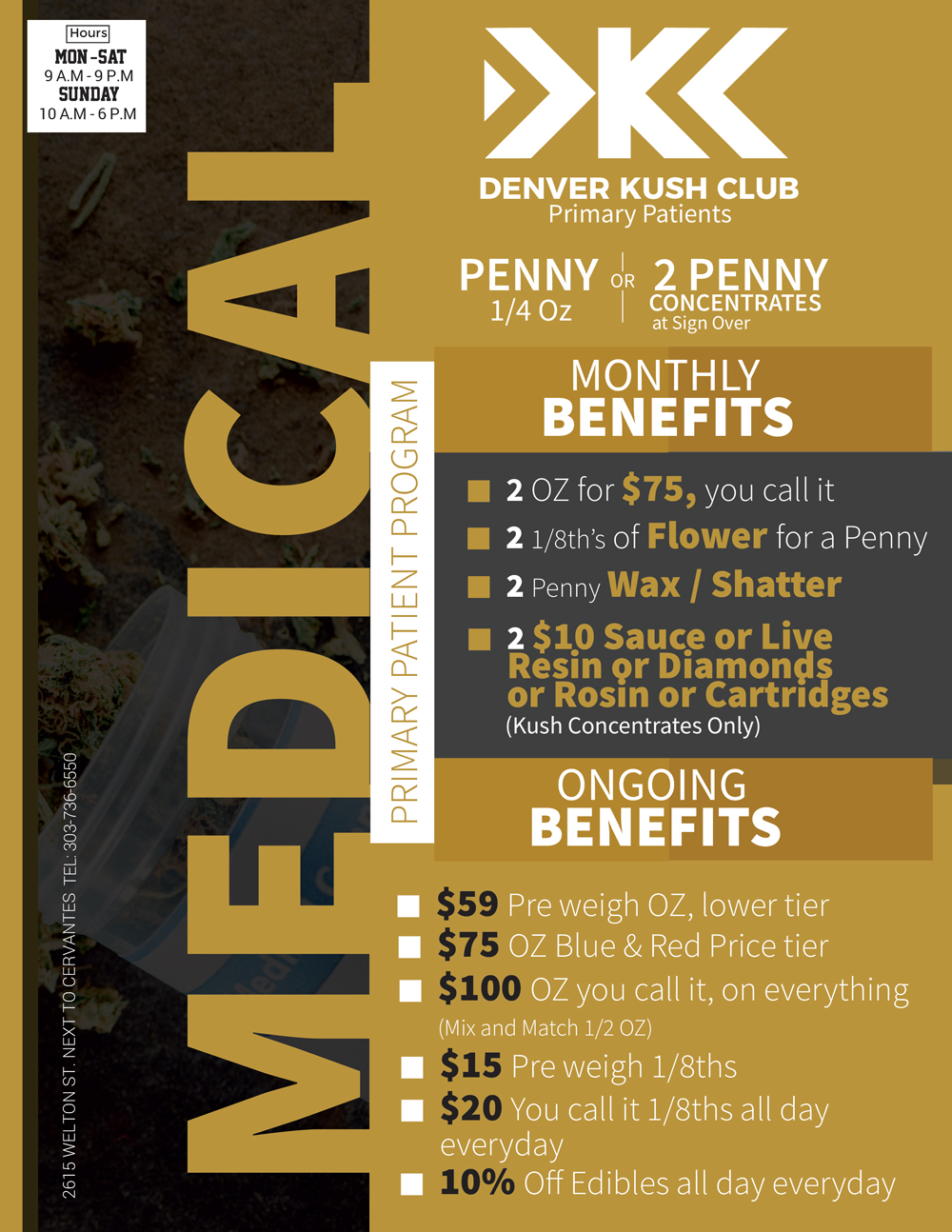Primary Patient Program - Denver Kush Club
